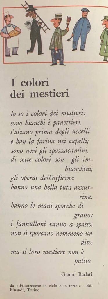 I colori dei mestieri di Gianni Rodari - Filastrocche.it