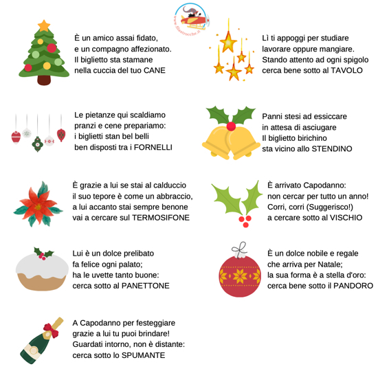 Caccia al Tesoro di Capodanno: Indovinelli - Filastrocche.it Caccia al Tesoro di Capodanno: Indovinelli - Filastrocche.it