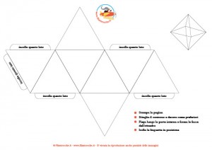 Addobbi natalizi: ottaedro da decorare per Natale